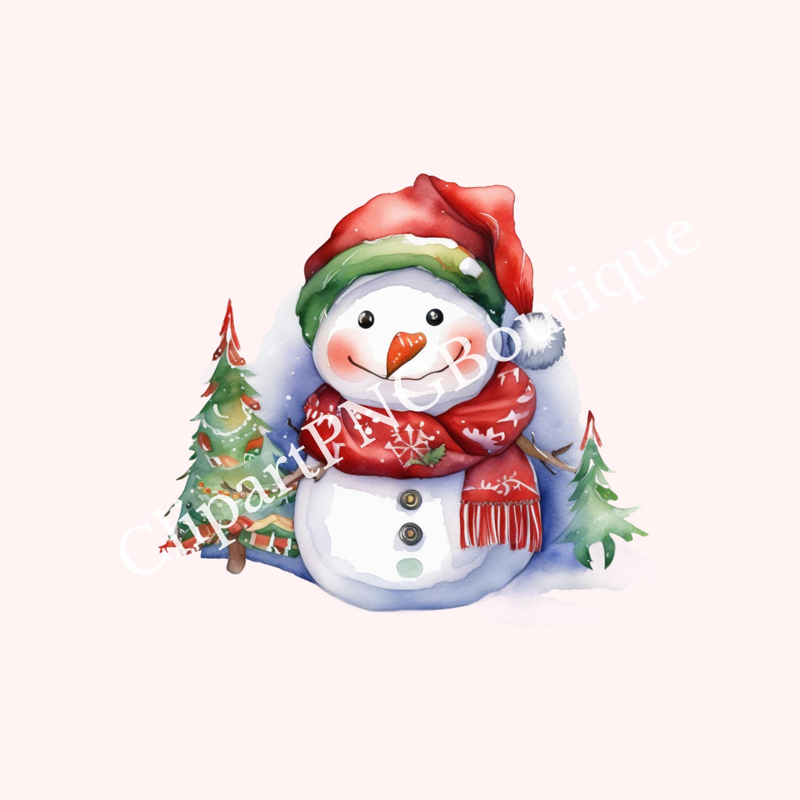 Snowman Clip Art | Christmas Clip Art | 10 PNG | 300 DPI | Instant ...