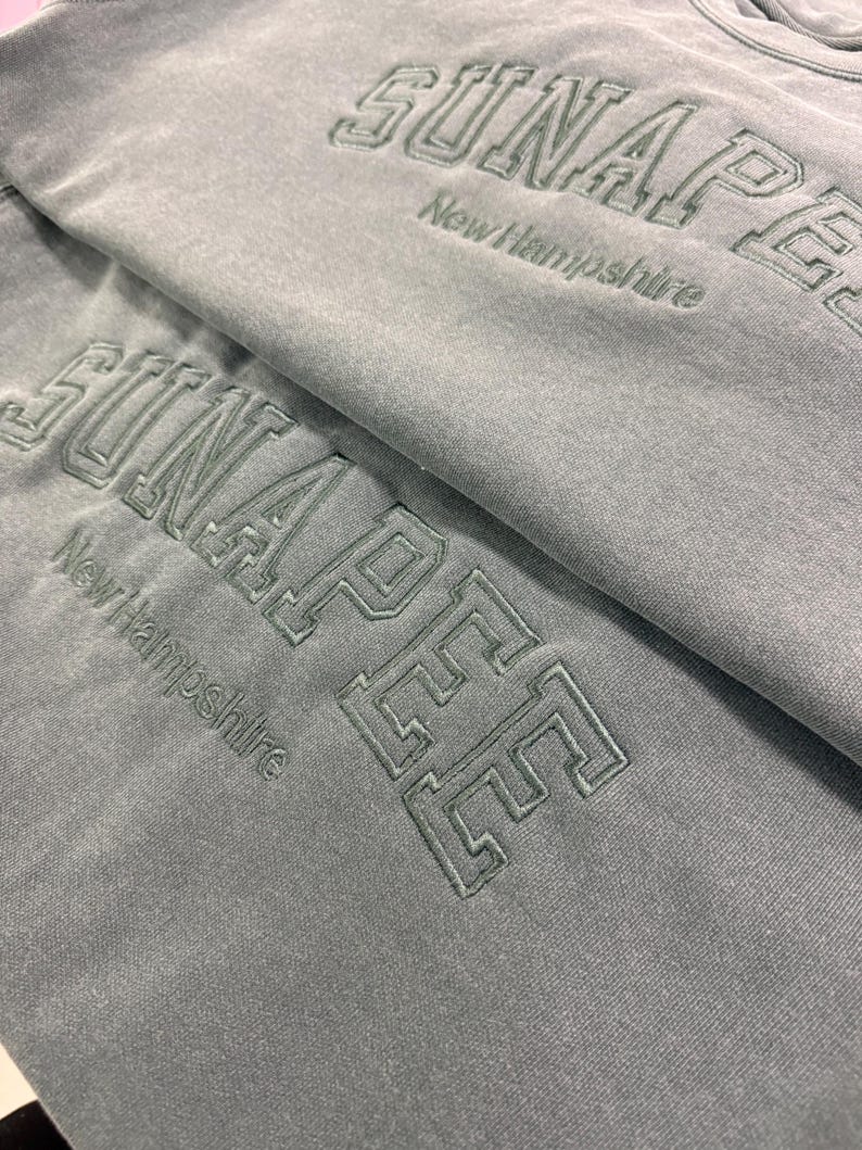 Comfort Colors Embroidered Sweatshirt, Custom Embroidery, Custom ...