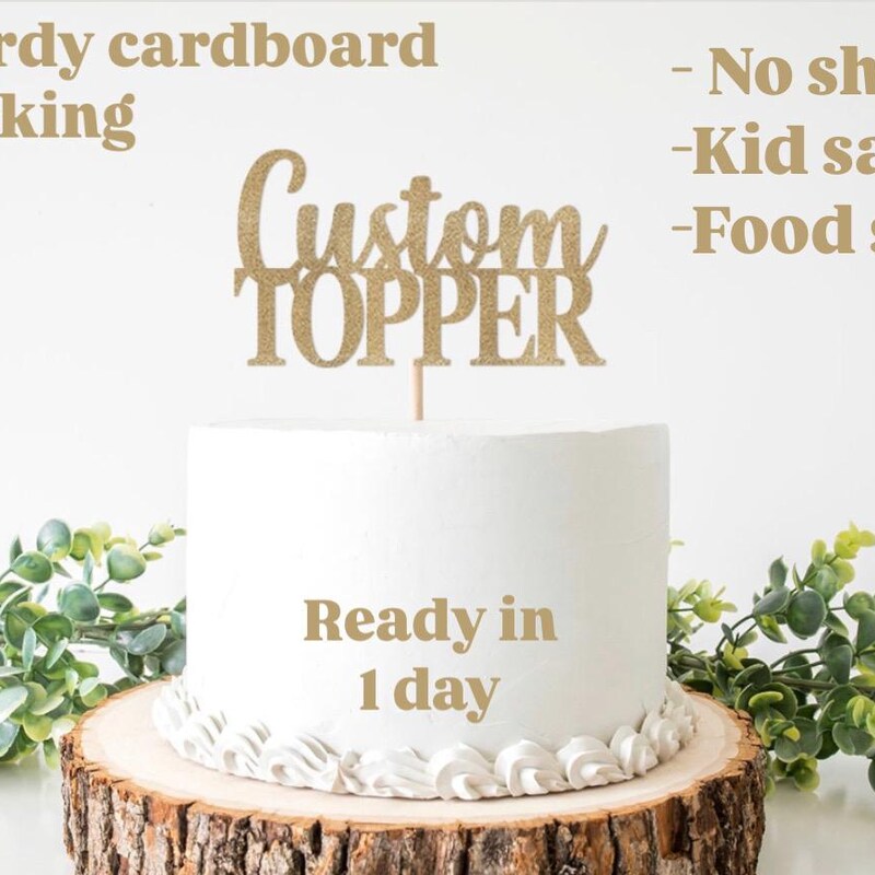 Custom Cake Topper - Etsy