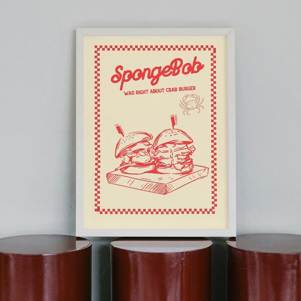 Spongebob Poster - Etsy