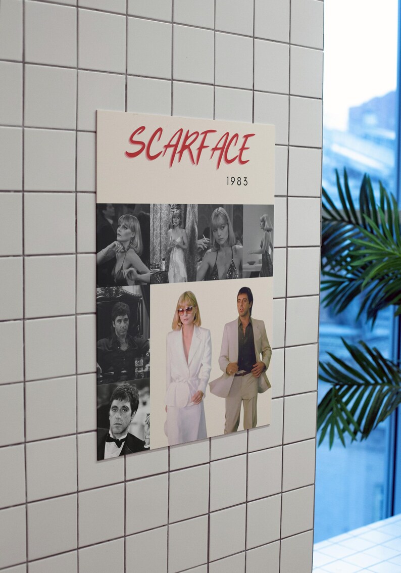 Scarface Print ~ Scarface Movie Poster ~ Aesthetic Room Decor ...