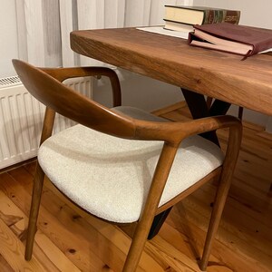 Modern Walnut Table, Dining Room Chair, Luxury Living Room Chair - Etsy