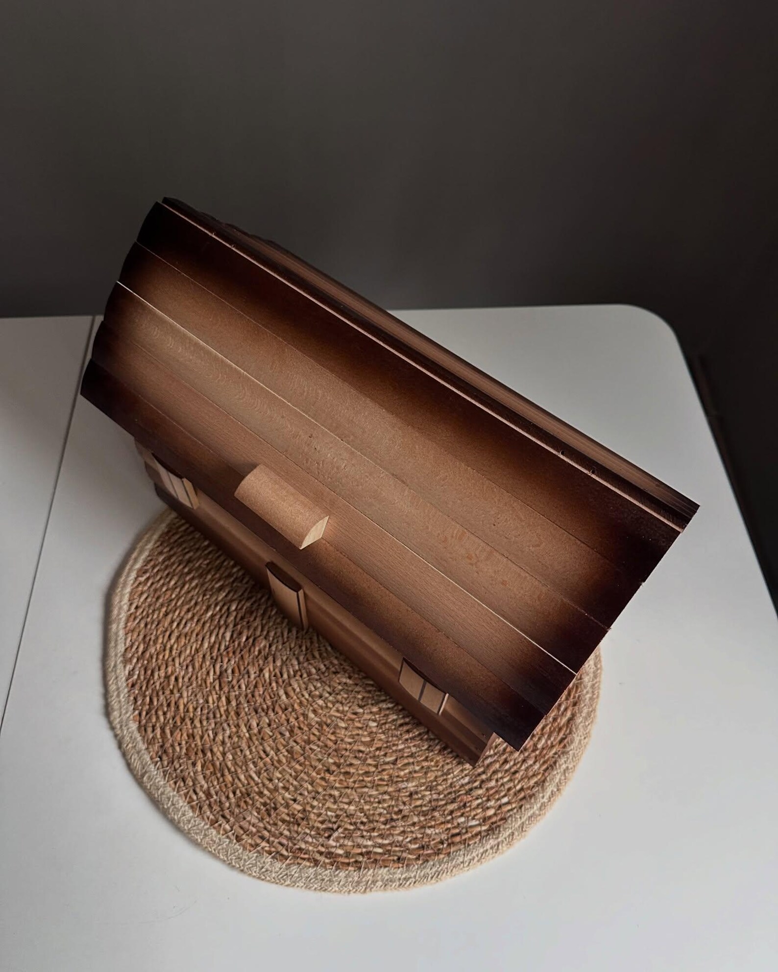 Handmade Wooden Bread Box, Floral Bread House, Bread Storage Bin ...