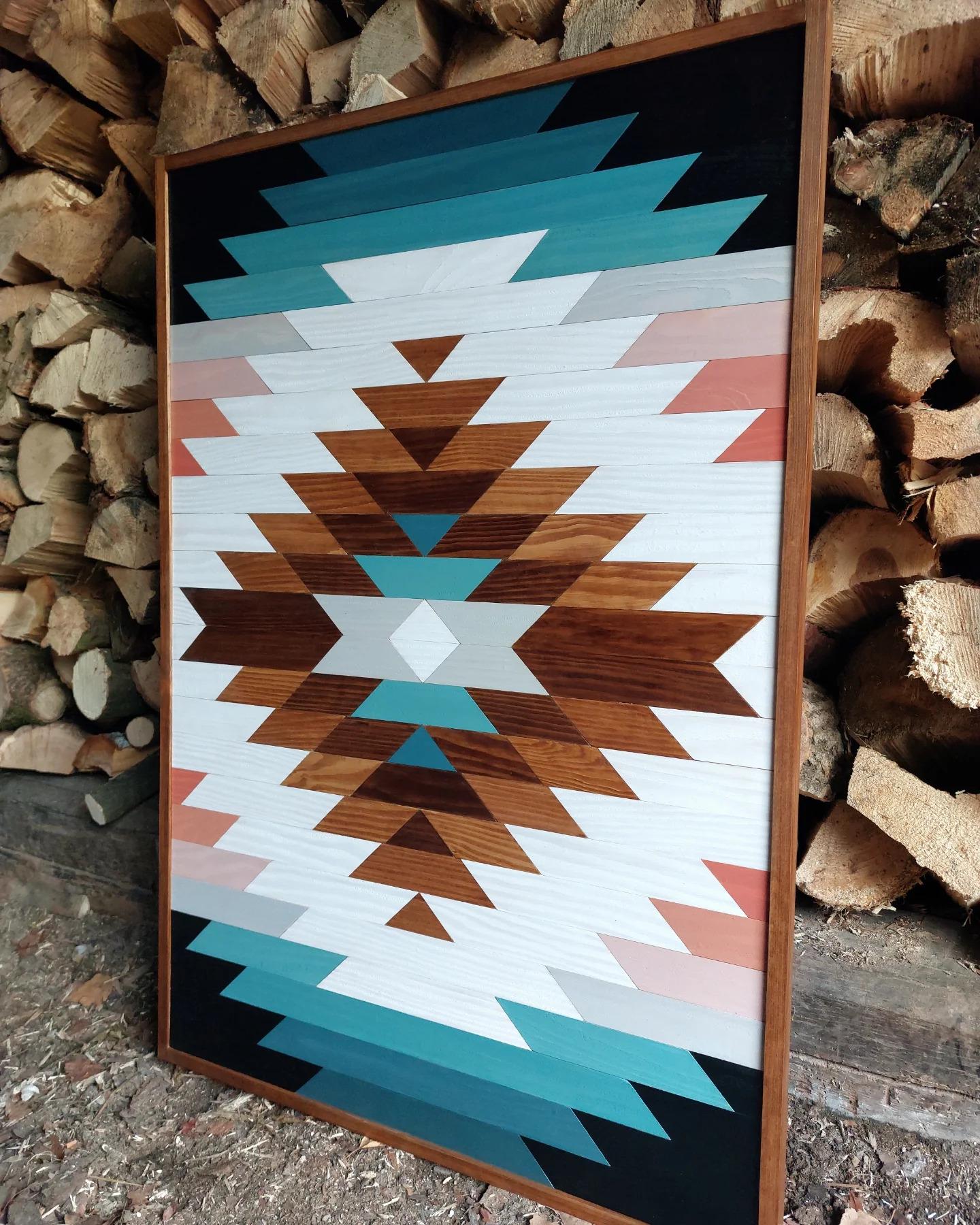Aztec Wood Wall Art