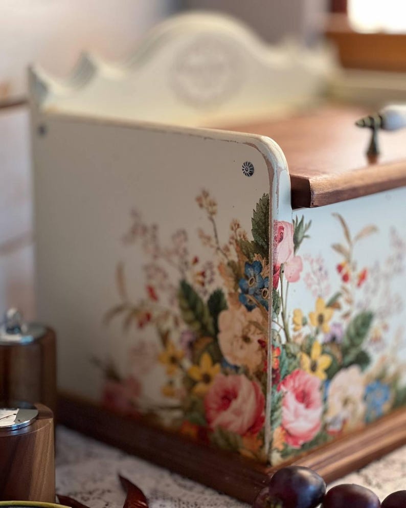 Handmade French Bread Box, Rustic Kitchen Storage, Farmhouse Style ...
