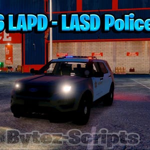 2016 LAPD LASD Police Car Fivem Ready ELS Ready Grand Theft Auto 5 Good ...