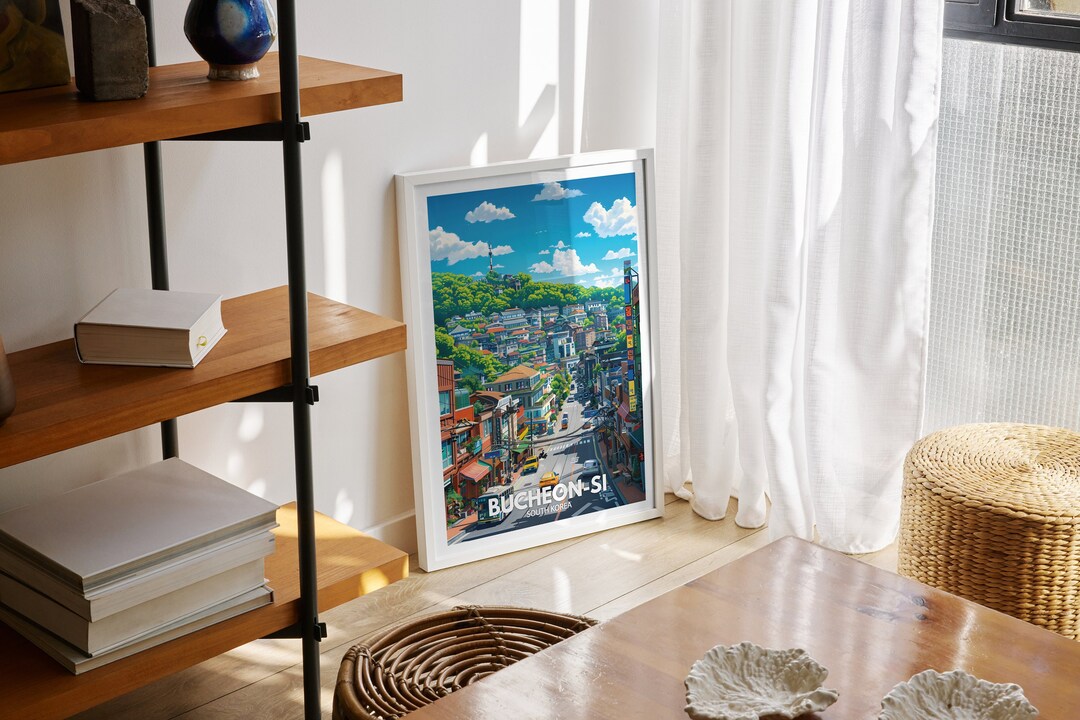 Bucheon-si Travel Print - South Korea, Bucheon-si Travel Poster, South ...