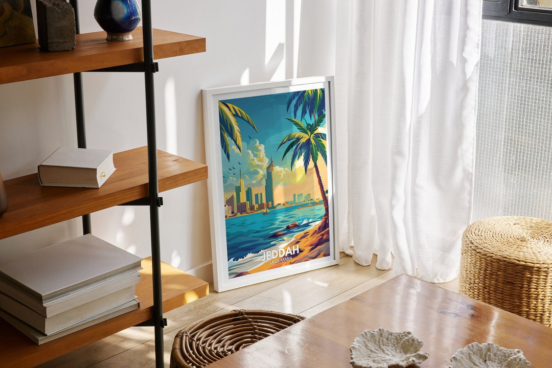 Jeddah Print - Arabia, Jeddah Travel Poster, Arabia Travel Poster ...