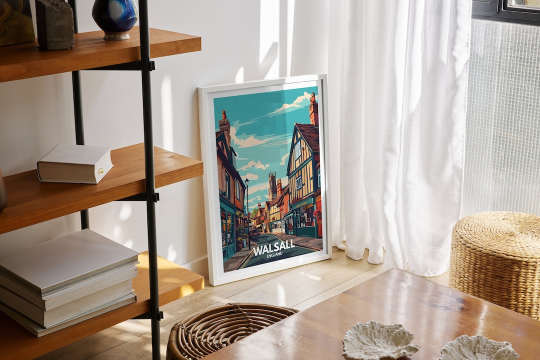 Walsall Art Print England ,walsall Art Poster, England Travel Poster ...