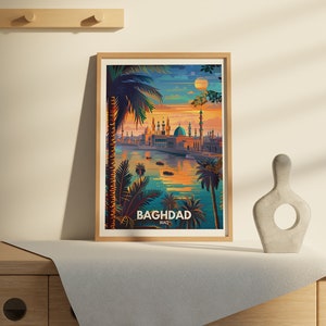 Baghdad Travel Print - Iraq, Baghdad Travel Poster, Iraq Travel Poster ...