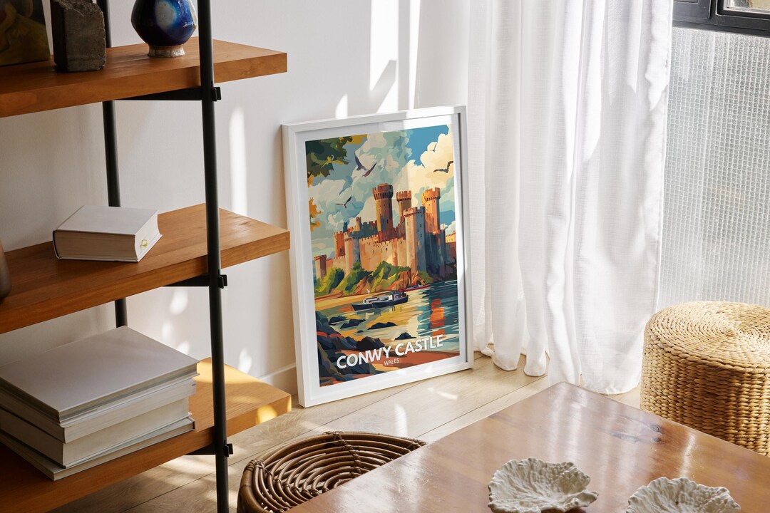Conwy Castle Print - Wales, Conwy Castle Poster, Wales Travel Art ...