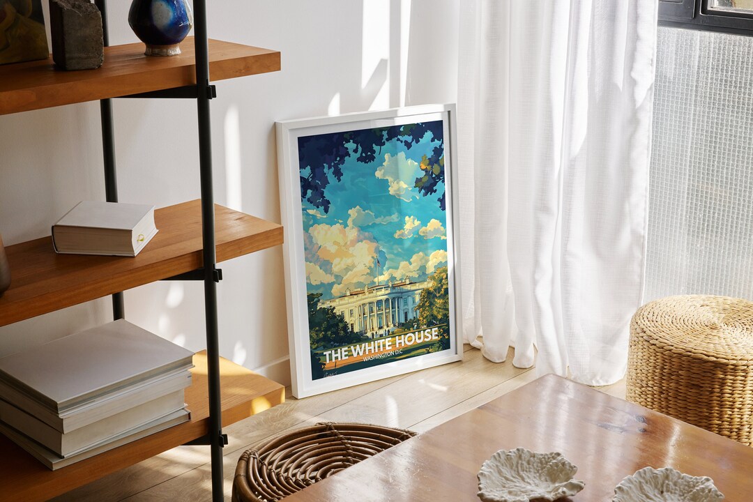 The White House Art Print - Washington, D.C., the White House Poster ...