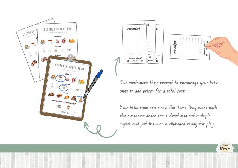 Coffee Shop Dramatic Play Kit - Etsy