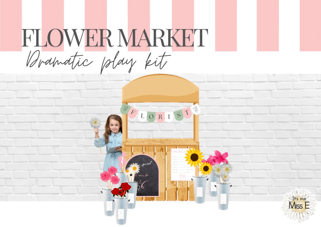 Flower Market Dramatic Play Kit - Etsy