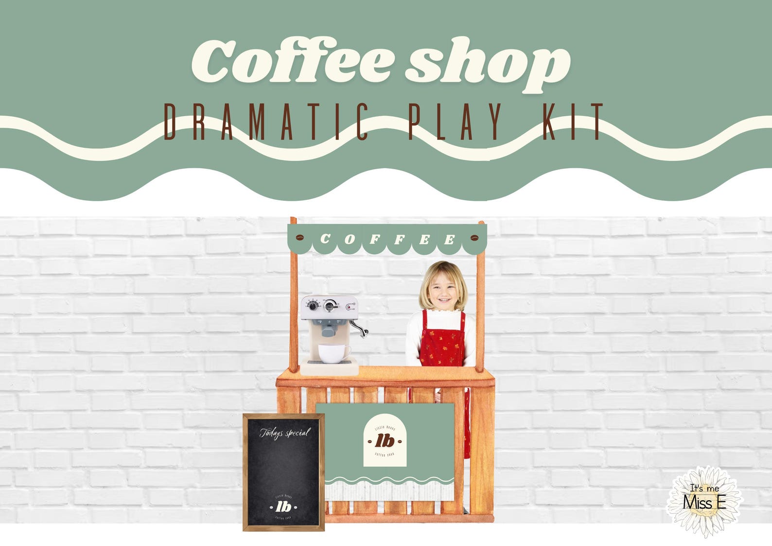 Coffee Shop Dramatic Play Kit - Etsy