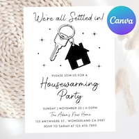 Editable Moving Announcement Invitation | Editable Canva Template ...