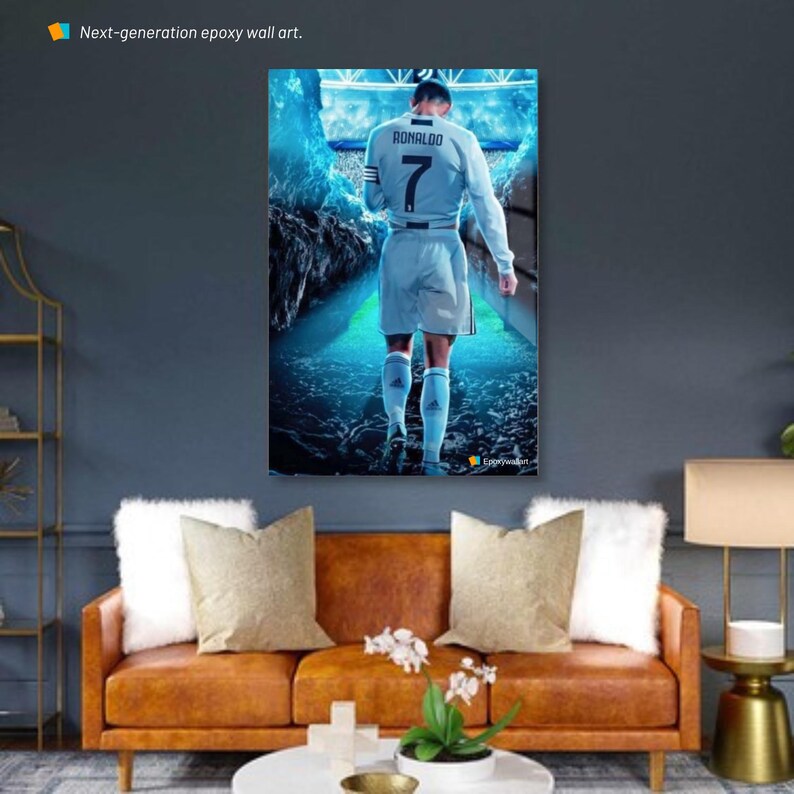 Custom Cristiano Ronaldo Wall Art CR7 Fan Gift for Men Ronaldo Portugal ...