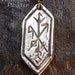 Strength of Self Rune Pewter Pendant Celtic Norse Nordic | Etsy