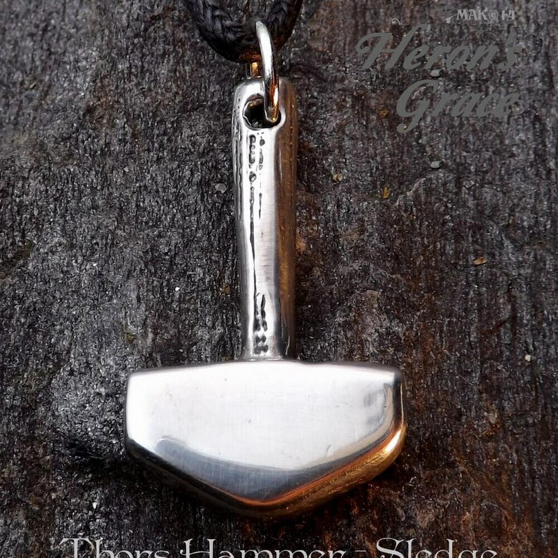 Pewter Mjolnir Pendants - Etsy
