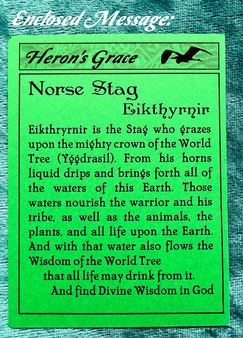 Norse Stag - Eikthyrnir - Pewter Pendant - Norse Jewelry, Celtic, Celt ...