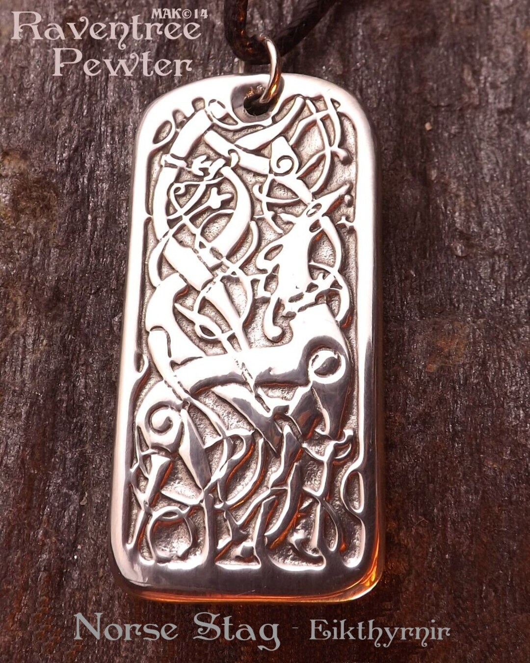 Norse Stag Eikthyrnir Pewter Pendant Norse Jewelry, Celtic, Celt ...