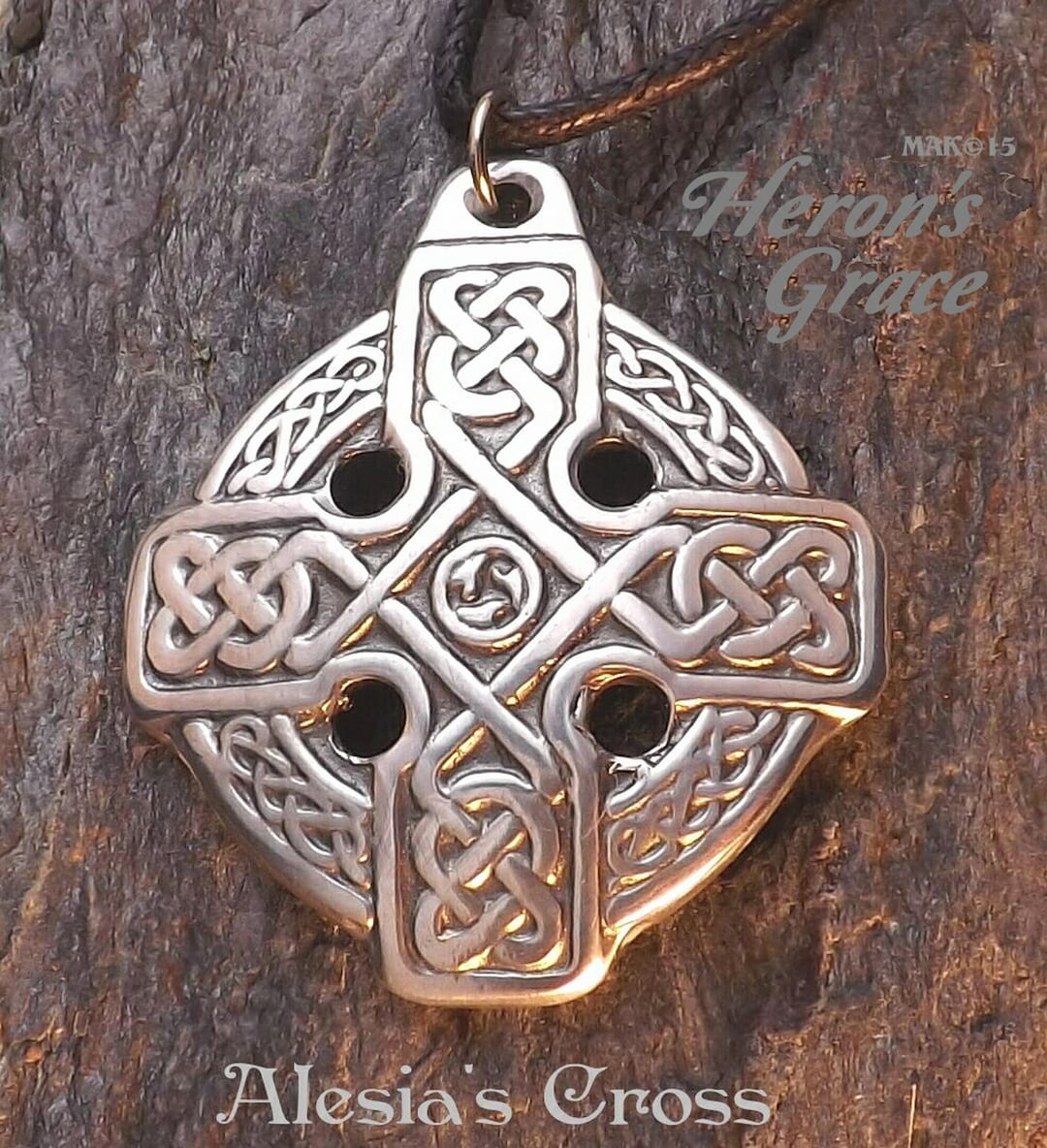 Alesia's Cross - Pewter Pendant - Celtic Equal Arm Cross Brings Balance ...