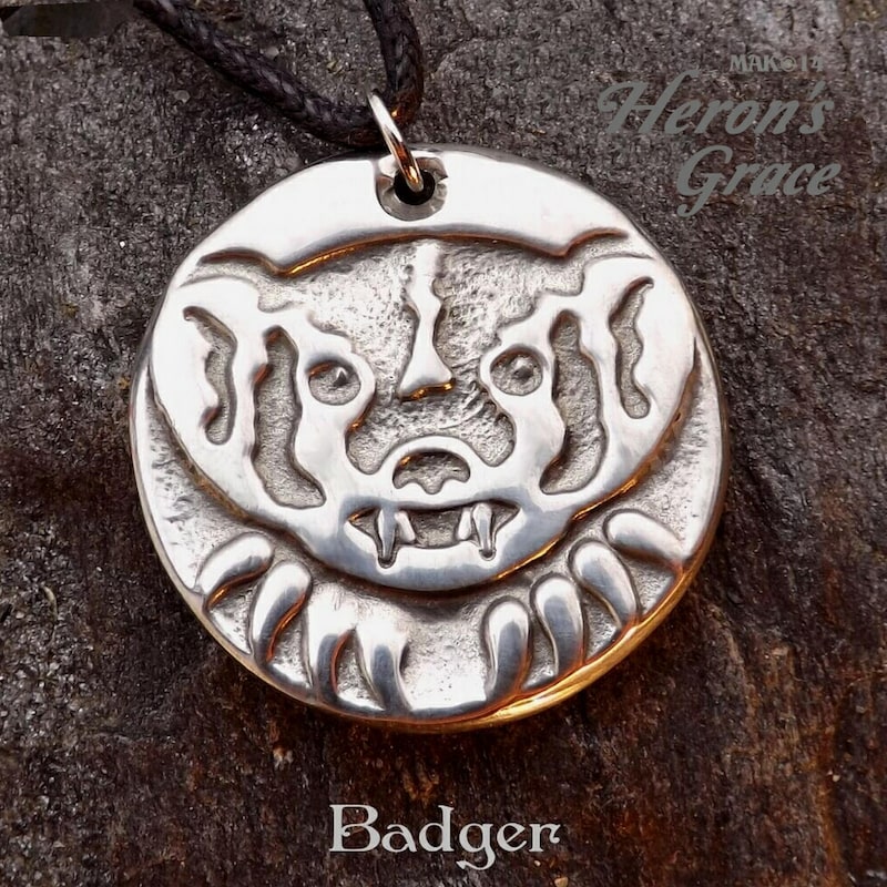 Badger Charm - Etsy