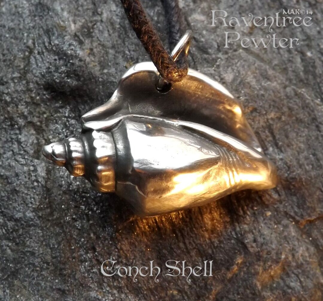 Conch Shell - Inner Voice - Pewter Pendant - May the Ocean Remind Us to ...