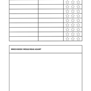 Printable Reading Log, Reading Tracker Template, Books to Read List ...