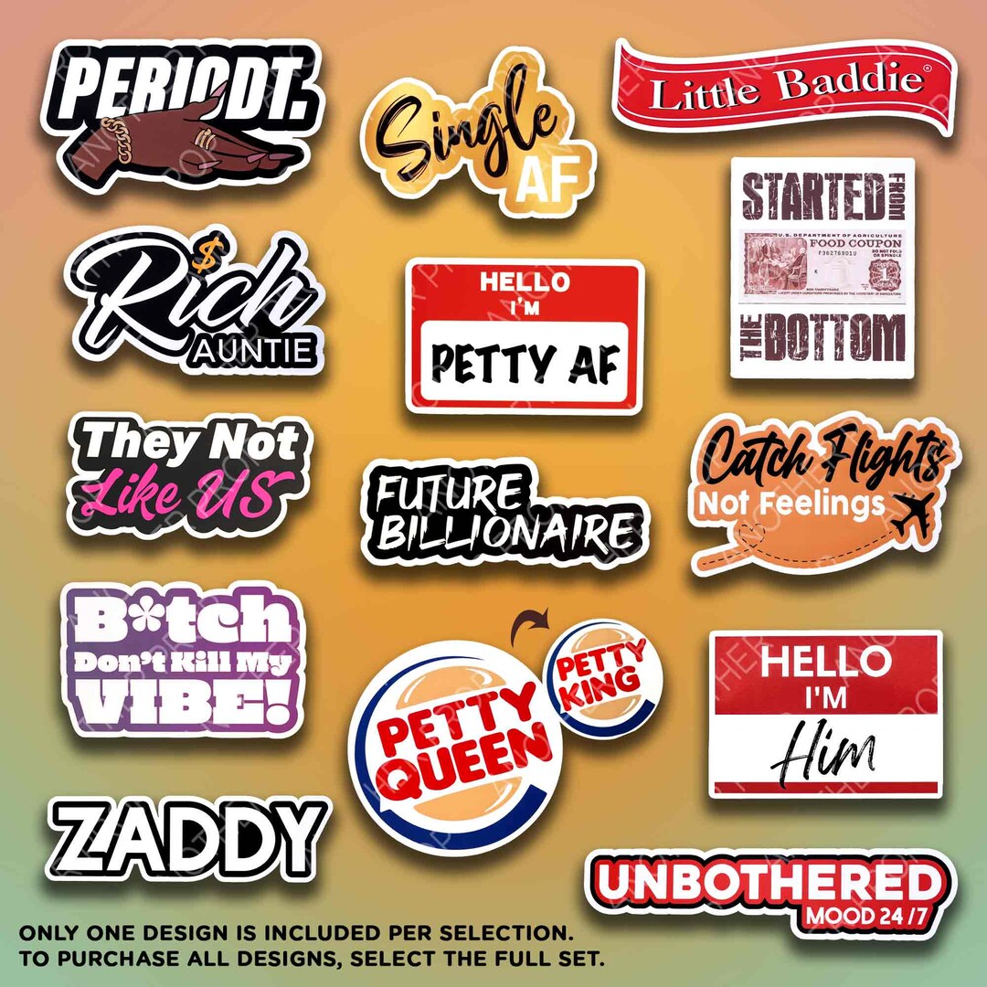 Fun Foamboard Photo Booth Props Periodt, Catch Flights, Zaddy, Rich ...