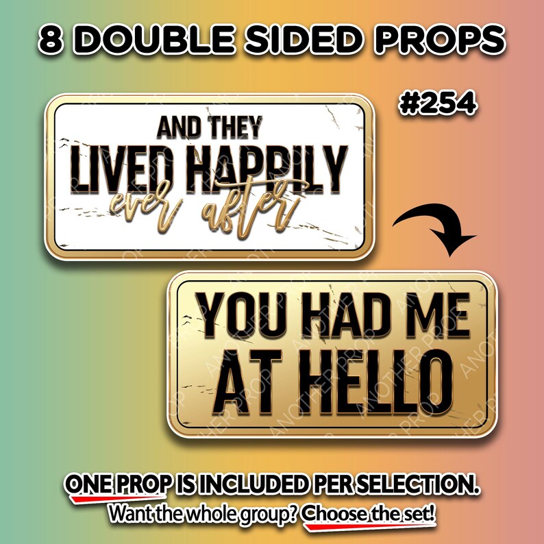 Marble Wedding Photo Booth Props: PVC Signs, Reception Decor - Etsy