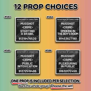 Funny Mugshots Set 1 – PVC Foam Board Photo Props - Etsy