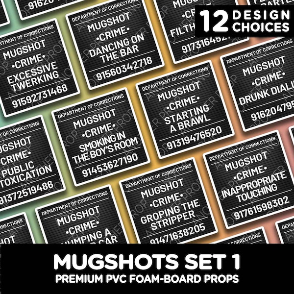 Funny Mugshots Sign - Etsy