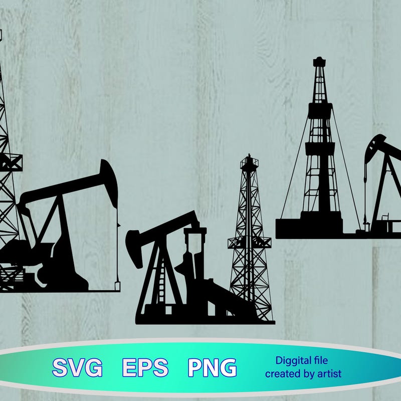Oil Field Svg - Etsy
