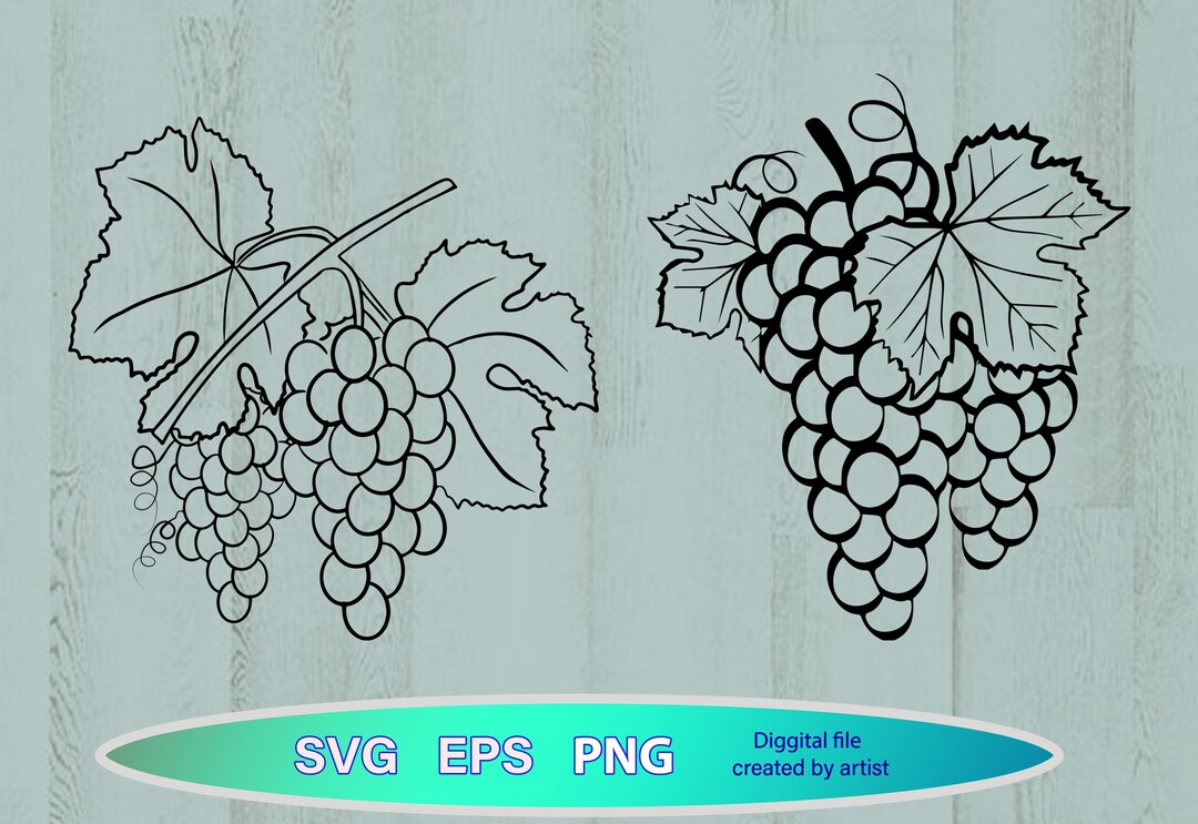 Grapes Svg, Grapes Png, Bunch of Grapes Vector Svg - Etsy