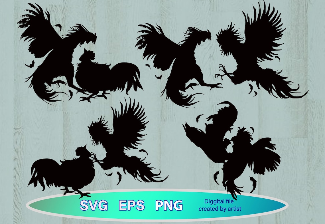 Cockfighting Svg, Farm Svg, Rooster Svg, Cricut File - Etsy