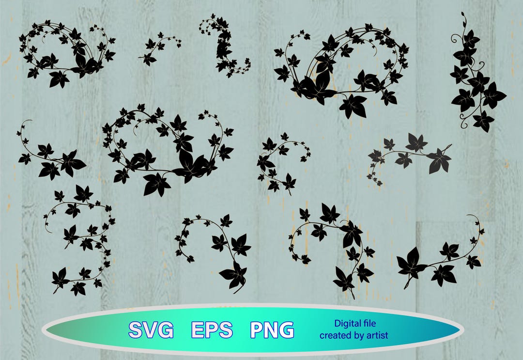 Ivy Svg, Decor Ivy Svg, Ivy Svg, Silhouette Ivy Svg, Ivy Frame Svg ...