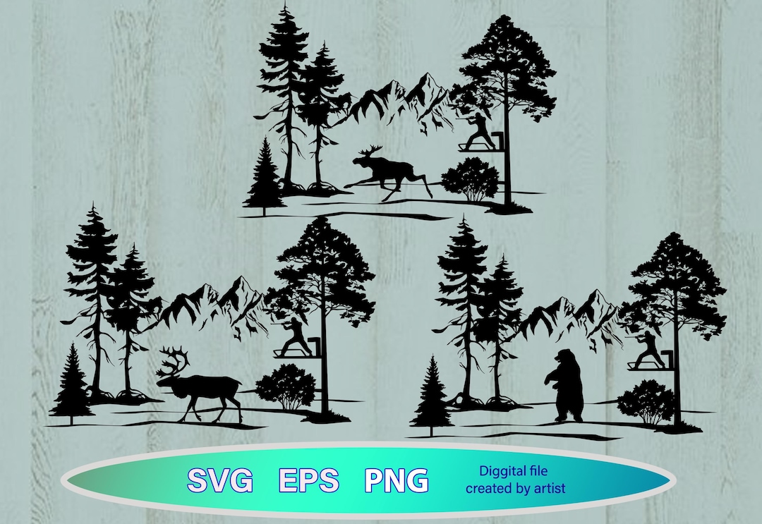 Bowhunter SVG File, Bow Hunting Svg, Tree Stand SVG , Deer Hunting SVG ...