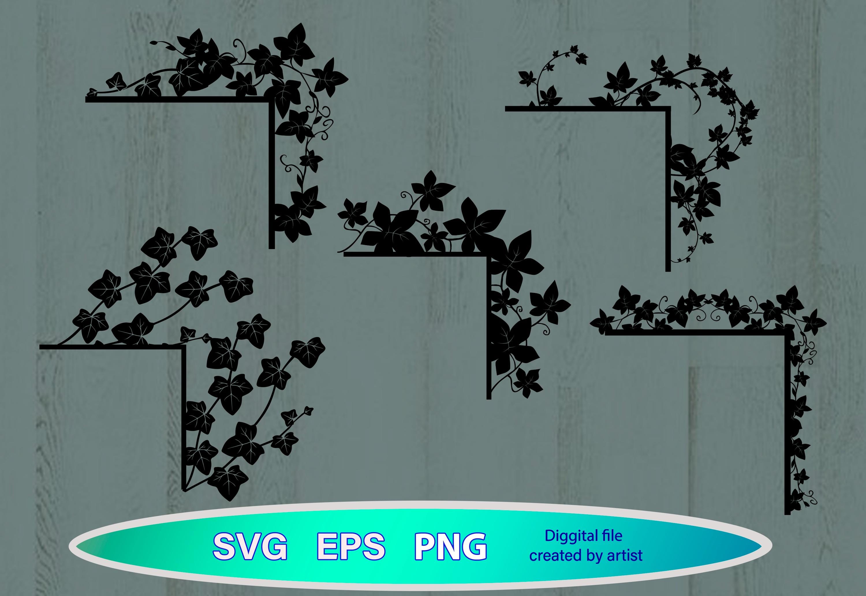 Corners Ivy Svg, Corners on the Door Ivy Svg, Decor Ivy Svg, Ivy Svg ...