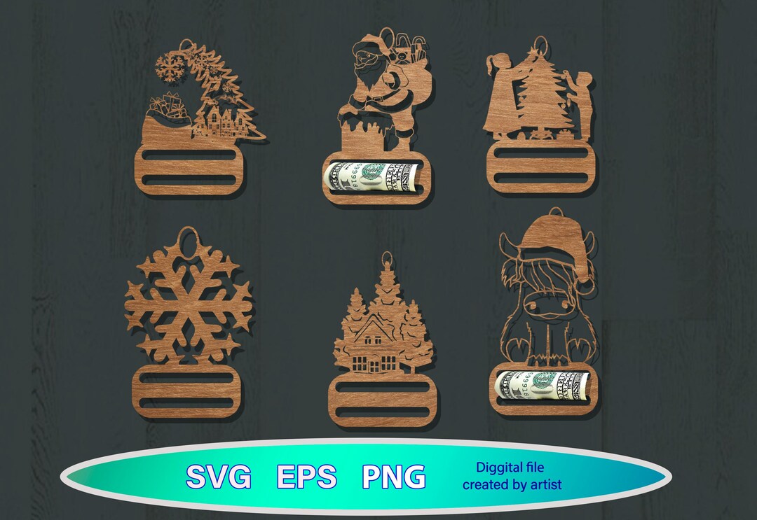 Christmas Money Svg Bundle, Money Sing Christmas Decor, Christmas Money ...