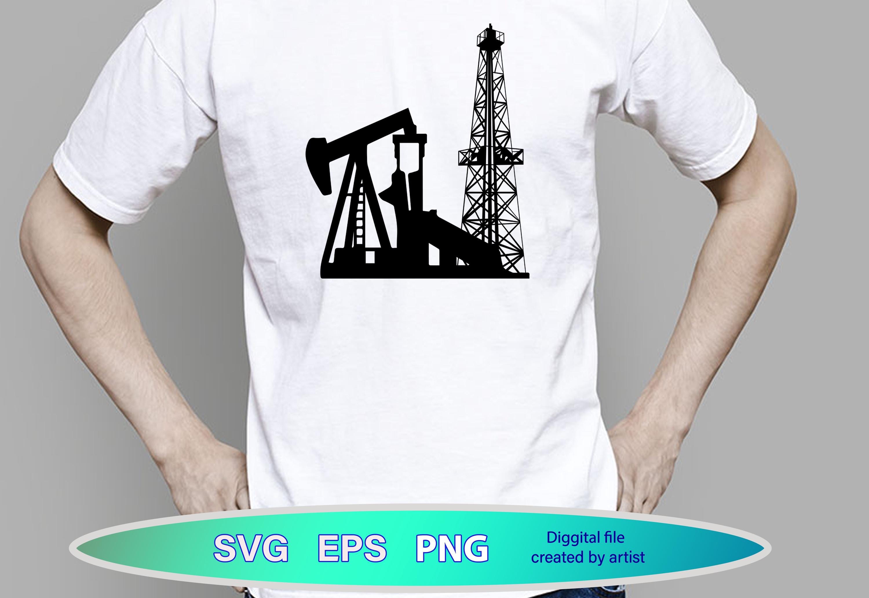 Oil Field Svg, Oil Field Scene, Oil Derrick Svg, Oil Rig Svg, Oil Pump ...