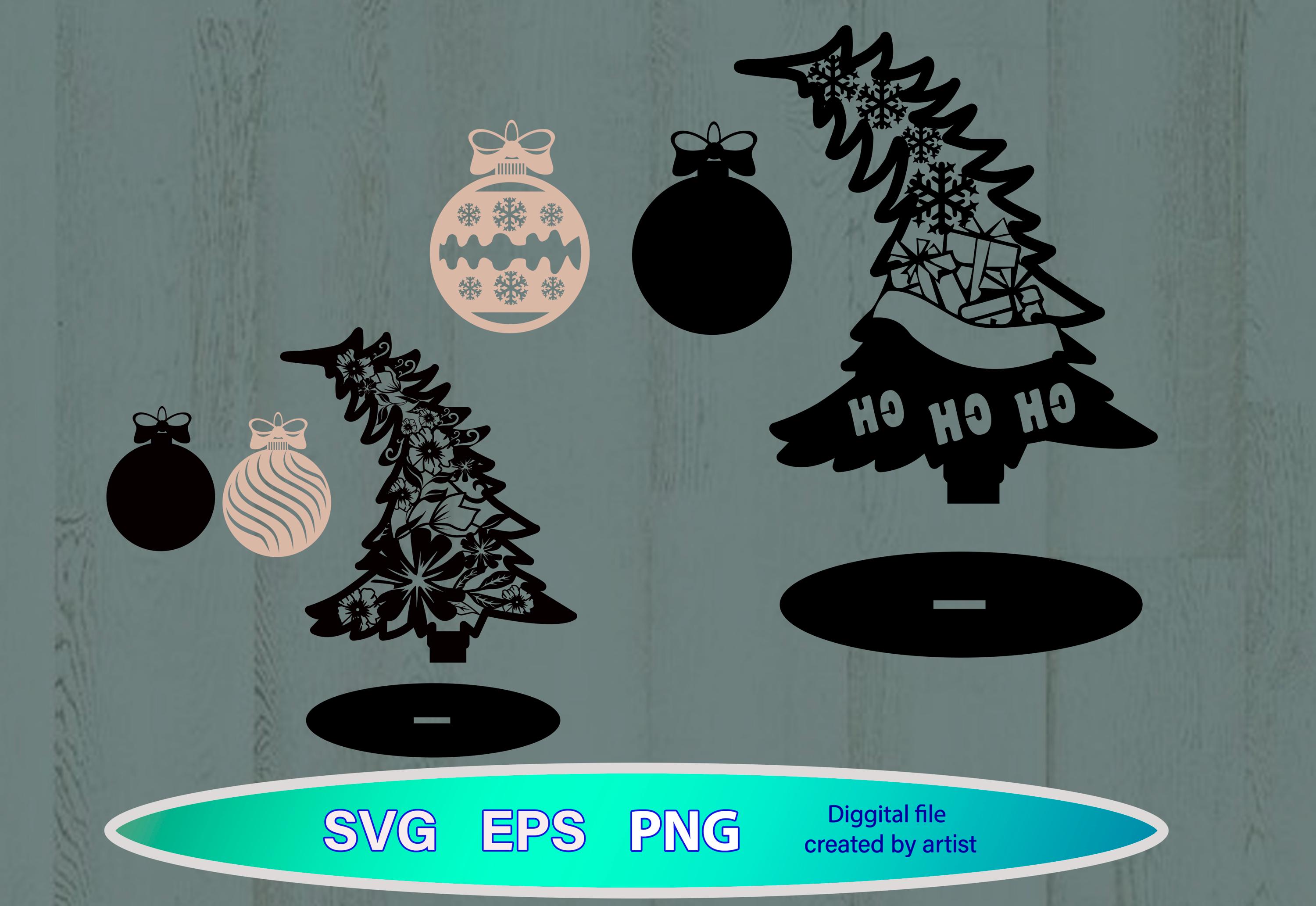 Nativity Scene Svg, Laser Cut Nativity Tree & Stand, Christmas Tree Svg ...