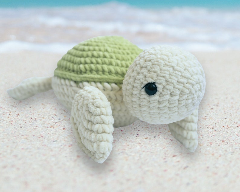 Turtle PDF Pattern, Plush Turtle, Amigurumi Turtle, Snuggle Buddy ...