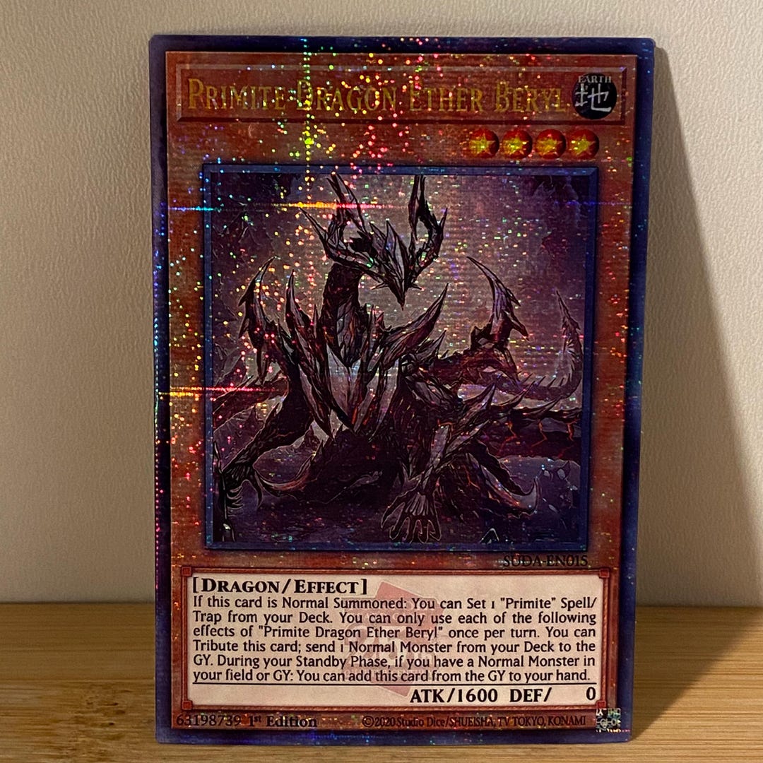 Primite Dragon Ether Beryl | 25th Secret Rare Quarter Century | Orica ...