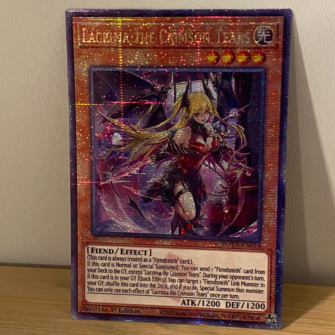 Lacrima the Crimson Tears | 25th Secret Rare Quarter Century | Common | Orica Proxy Custom ...