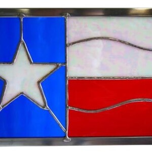 Stained Glass Texas Flag - Etsy