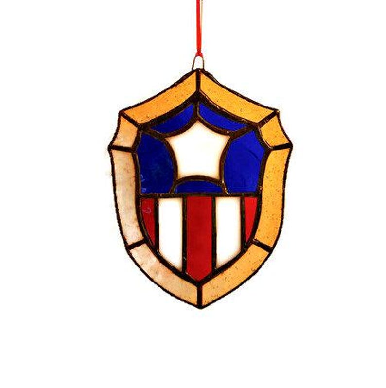 Stained Glass American Shield - Etsy