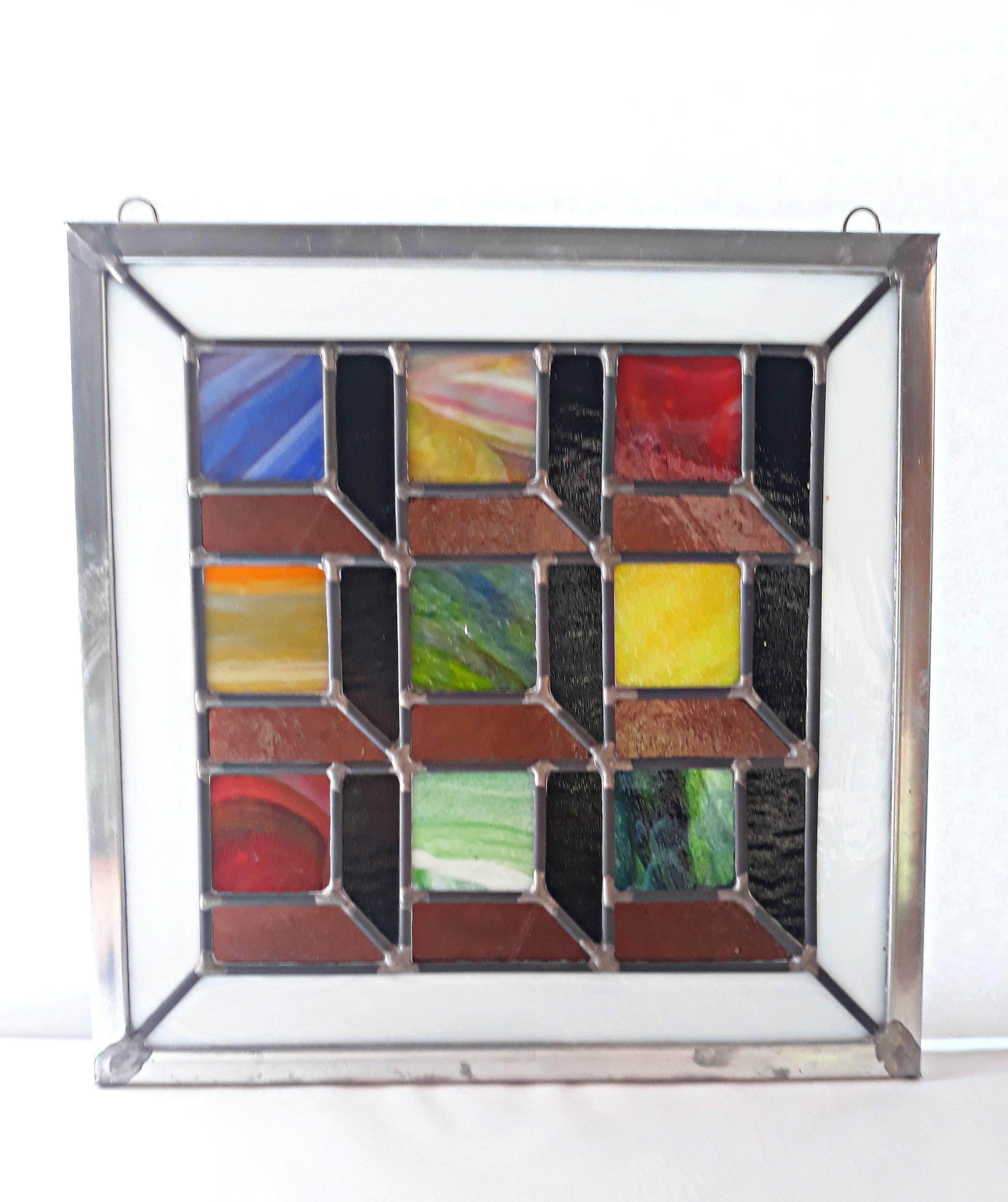 Optical Illusion Stained Glass Art - Etsy