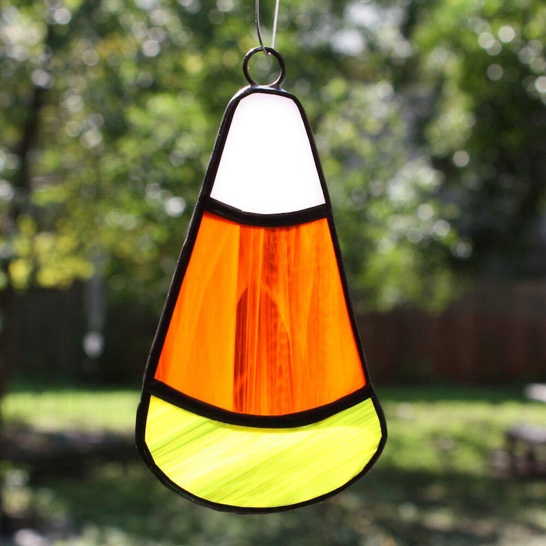 Stained Glass Candy Corn - Etsy
