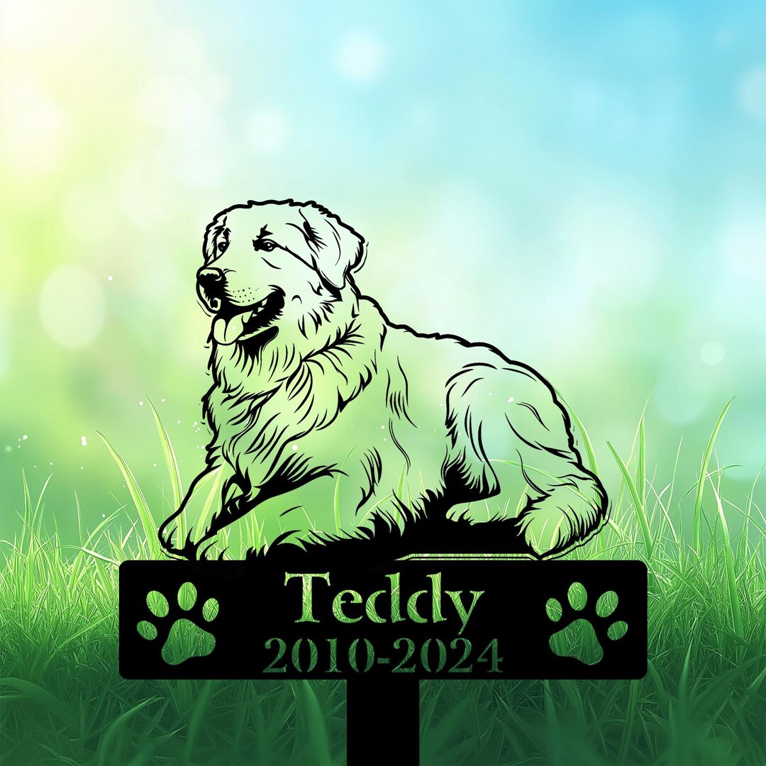 Personalized Great Pyrenees Grave Marker, Mischievous Great Pyrenees ...